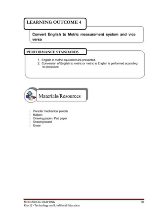 TLE - Mechanical Drafting (Learning Module) | PDF