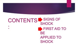 Signs of Shock | PPT
