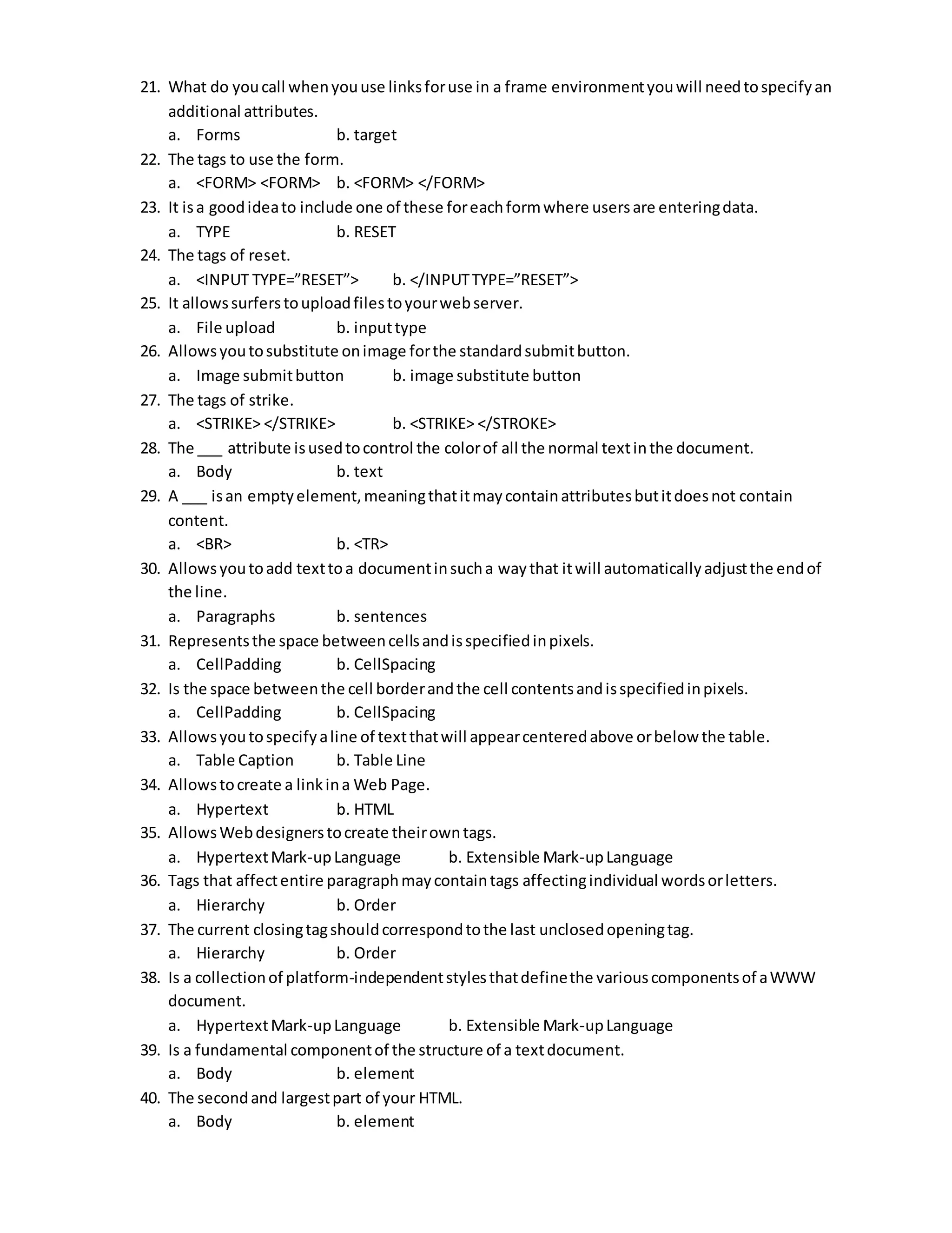 Tle questionnaires | DOCX
