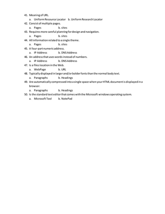 Tle questionnaires | DOCX