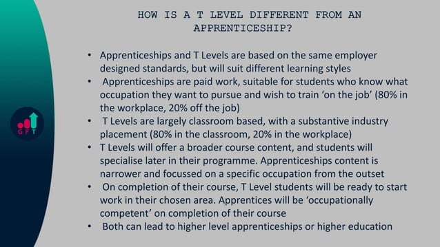 #CareerSkills - T Levels Explained | PPT