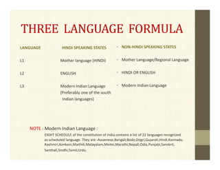 THREE LANGUAGE FORMULA | PDF