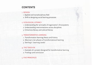 Transformative Learning for Ecological Literacy | PPT