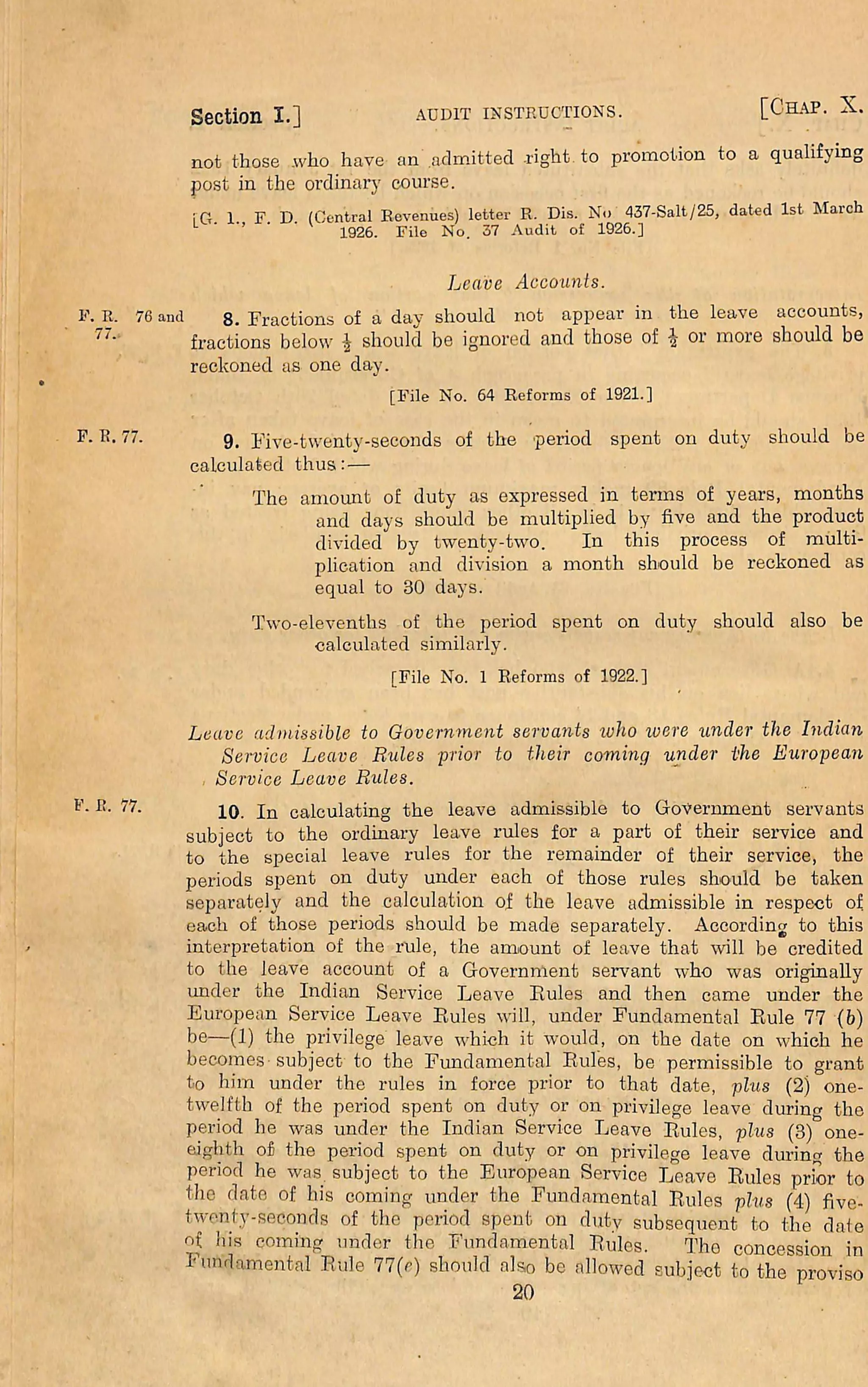 Manual of Audit Instructions 1926 | PDF