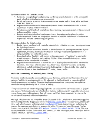 ACSA Technology Leadership Group Position Paper | PDF