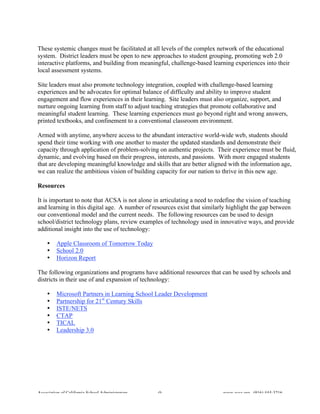 ACSA Technology Leadership Group Position Paper | PDF