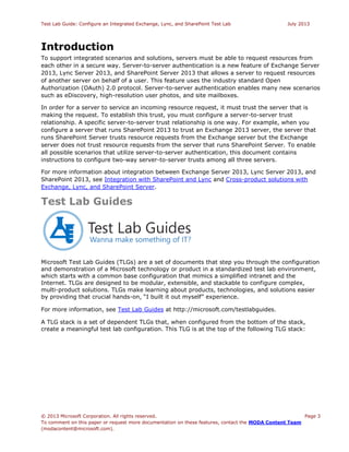 Configure an Integrated Exchange, Lync, and SharePoint Test Lab | PDF ...