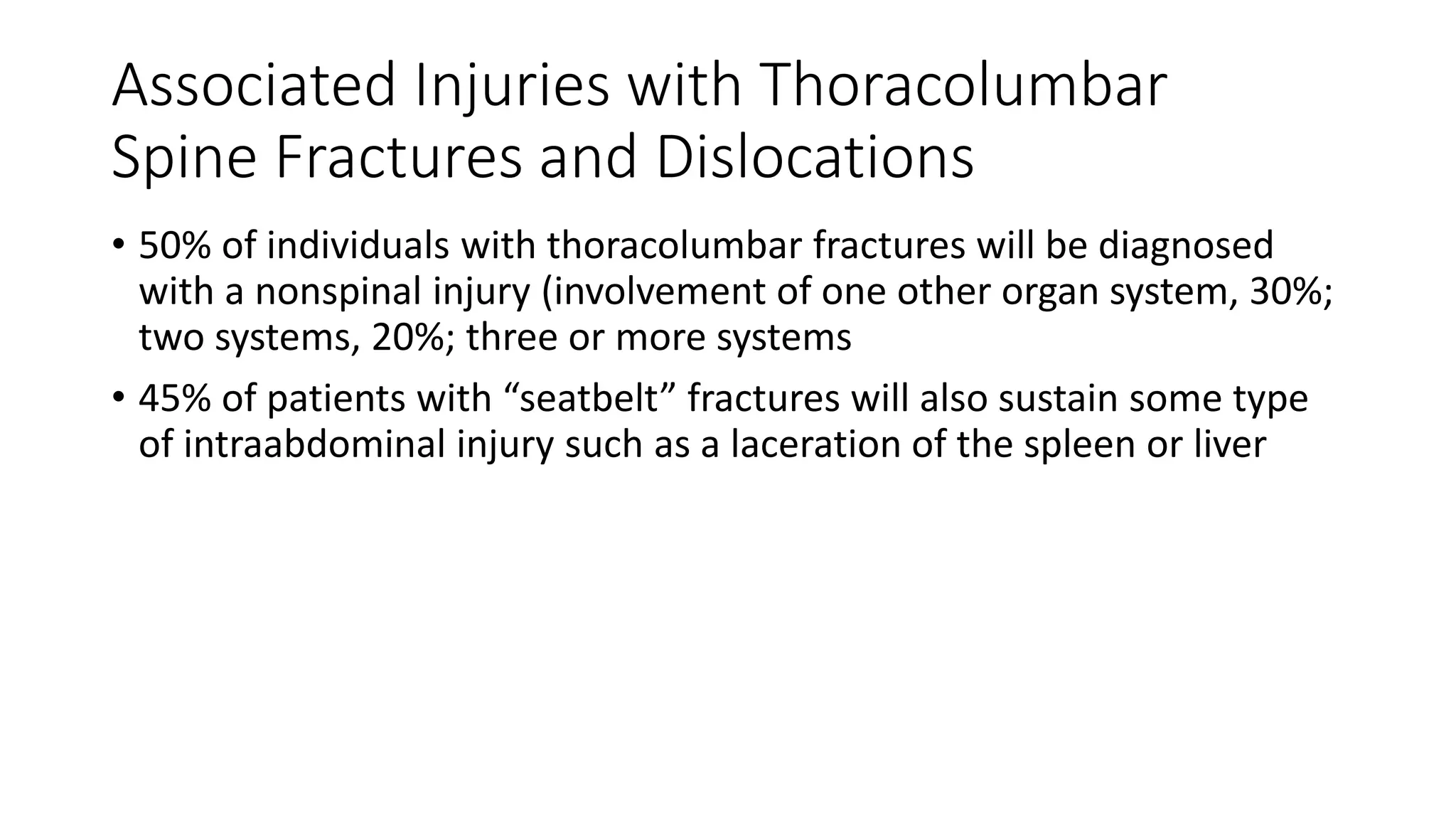 THORACOLUMBAR SPINE INJURIES | PPTX