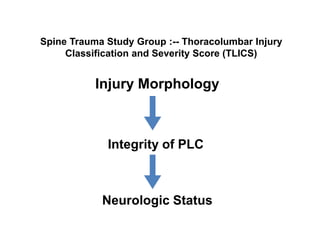 thoracolumbar injury classification severity score .pptx