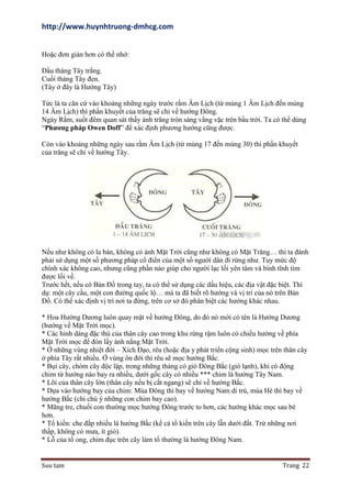Tư liệu về xác định phương hướng | PDF