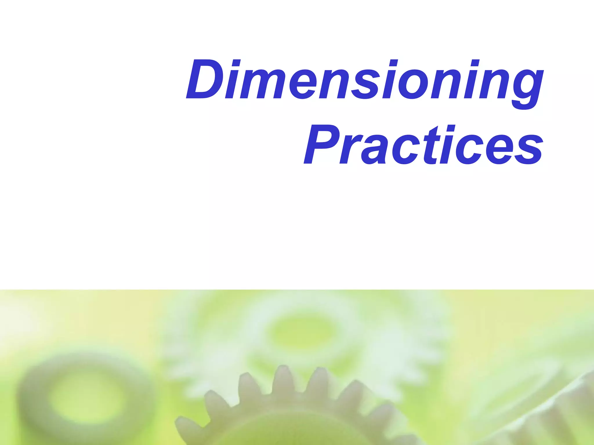 Dimensioning rules in engineering drawing | PPT