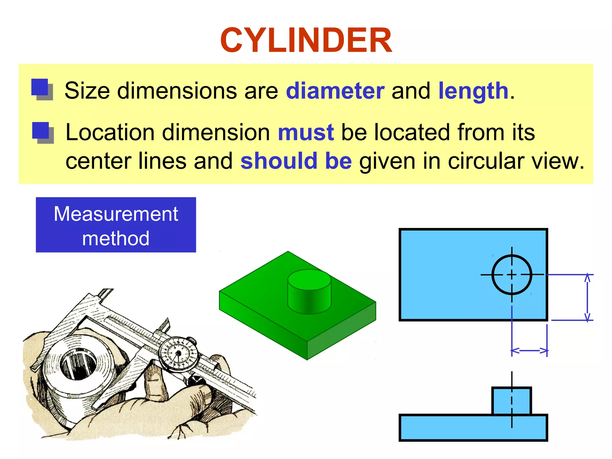 Dimensioning rules in engineering drawing | PPT