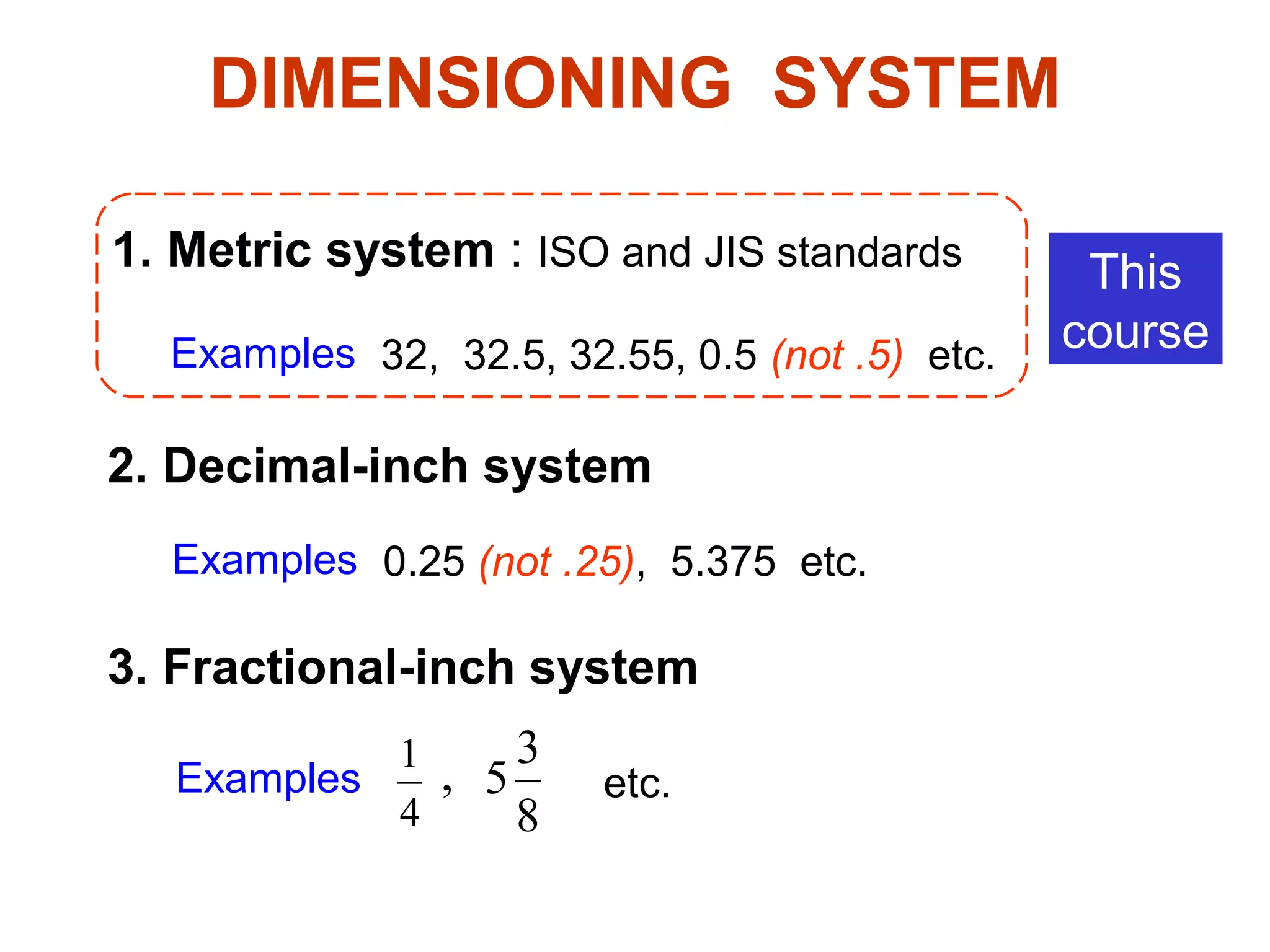 Dimensioning rules in engineering drawing | PPT