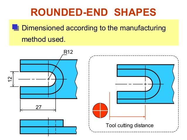 Dimensioning rules in engineering drawing