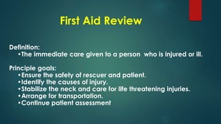 First aid in cardiac arrest | PPTX