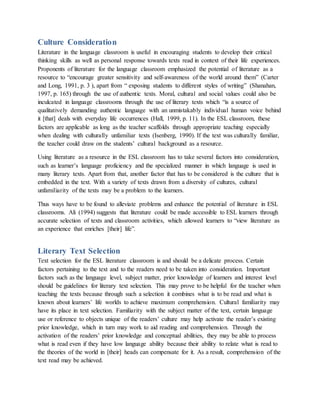 Literature and Culture. Strategies to overcome cultural problems in ...