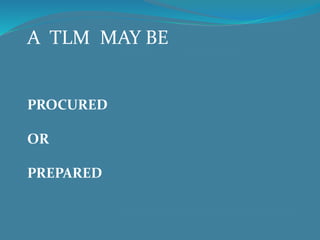 Teaching learning materials for inservice training course | PPT