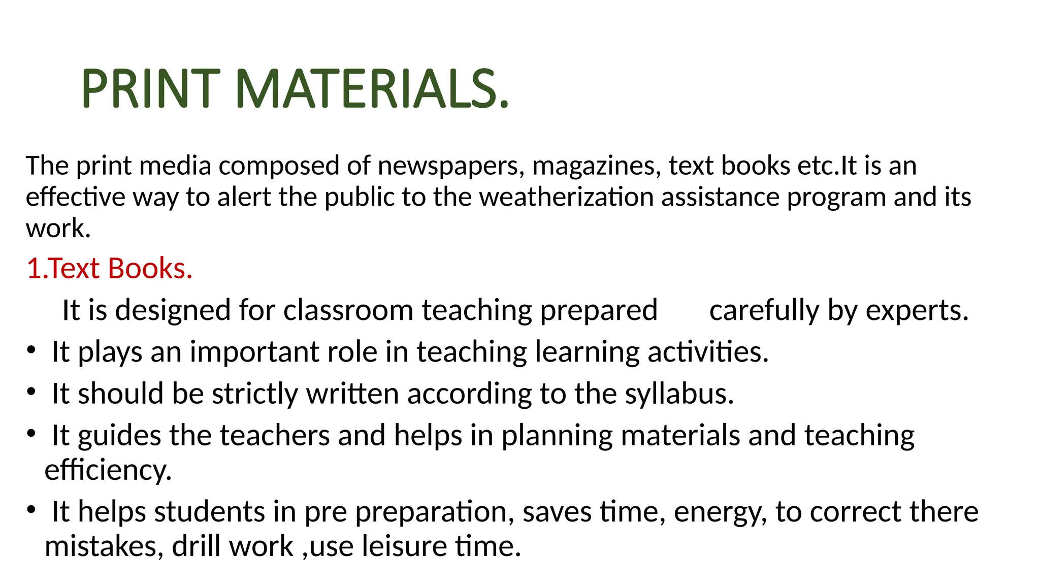 USES OF TEACHING LEARNING MATERIALS IN EDUCATION. | PPT