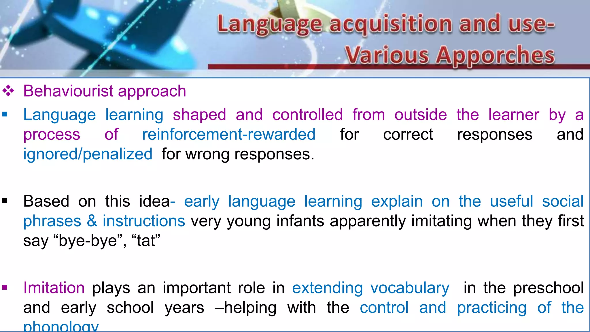Teaching and learning materials for motor and speech development | PPT