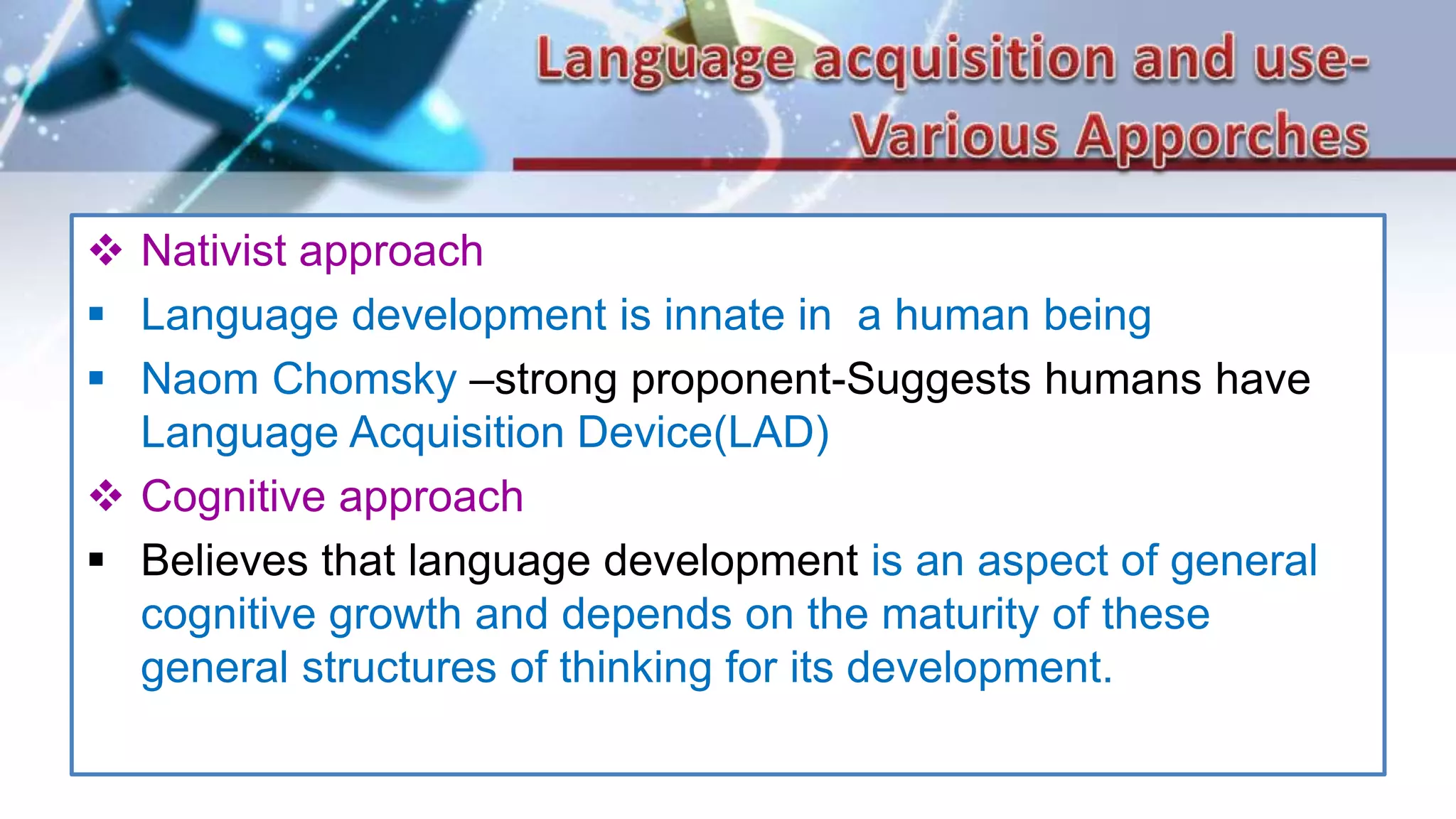 Teaching and learning materials for motor and speech development | PPT