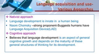 Teaching and learning materials for motor and speech development | PPT