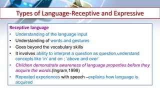 Teaching and learning materials for motor and speech development | PPT