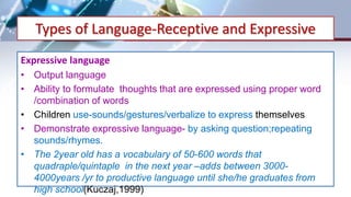 Teaching and learning materials for motor and speech development | PPT