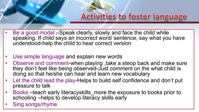 Teaching and learning materials for motor and speech development | PPT