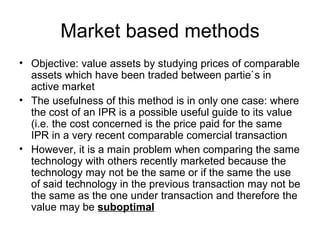Patent Licensing and Valuation Tips | PPT
