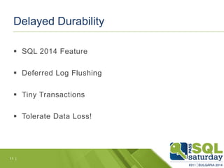 Performance Tuning of the Transaction Log | PPTX | Databases | Computer Software and Applications