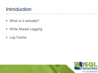 Performance Tuning of the Transaction Log | PPTX | Databases | Computer Software and Applications