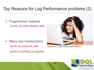Performance Tuning of the Transaction Log | PPTX | Databases | Computer Software and Applications