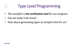 Introduction to Type Level Programming | PPT