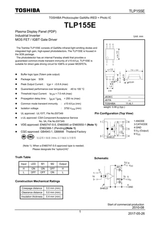 Original Opto TLP155E P155E 155E SOP-5 New | PDF