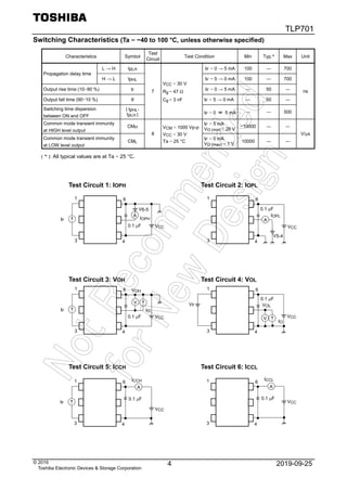 Original Opto TLP701 P701 701 SOP-6 New Toshiba | PDF