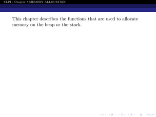 TLPI - 7 Memory Allocation | PDF