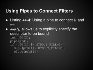 TLPI - Chapter 44 Pipe and Fifos | PPT