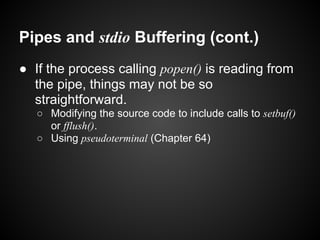TLPI - Chapter 44 Pipe and Fifos | PPT