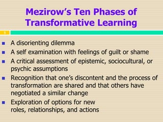 Introduction to Transformative Learning | PPTX