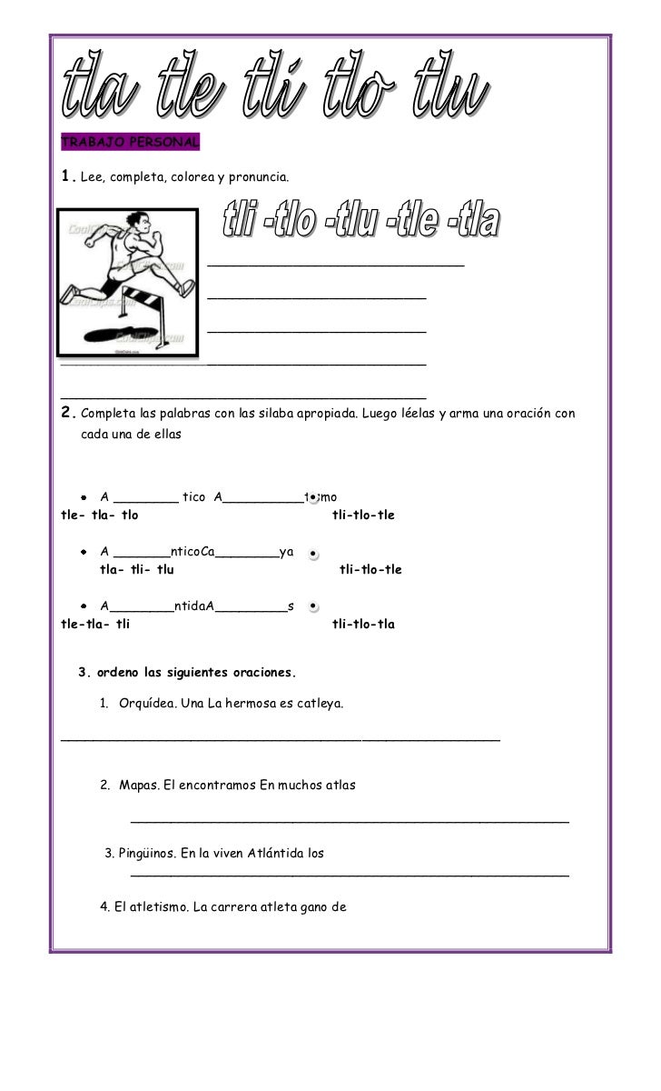 Palabras con tl - Imagui