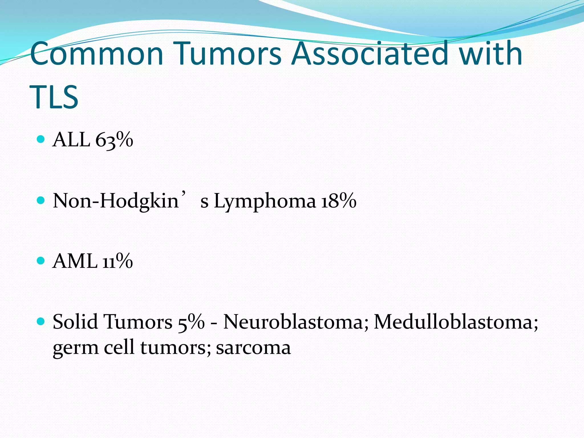 TUMOR LYSIS SYNDROME | PPTX