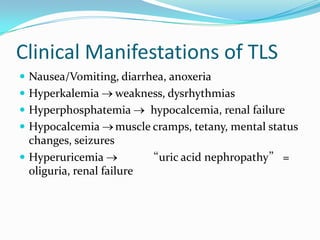 TUMOR LYSIS SYNDROME | PPTX