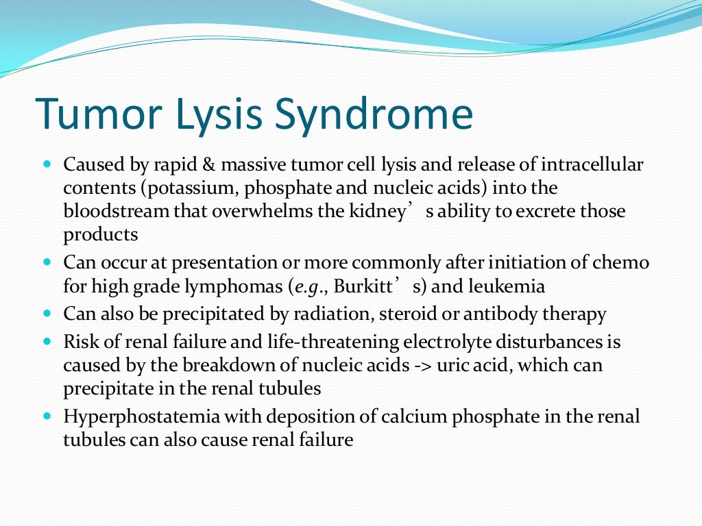 TUMOR LYSIS SYNDROME