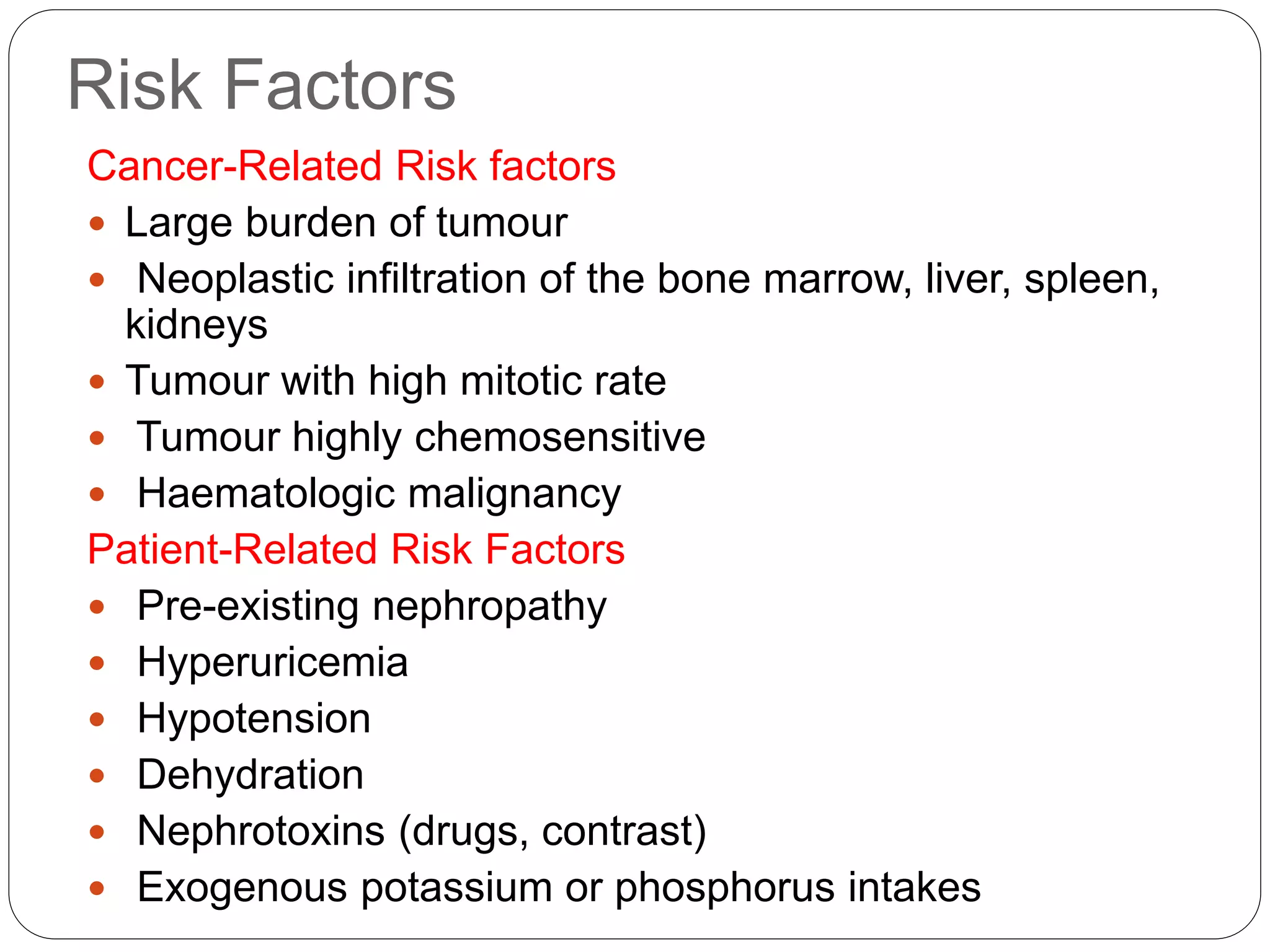 Tumor lysis syndrome | PPTX