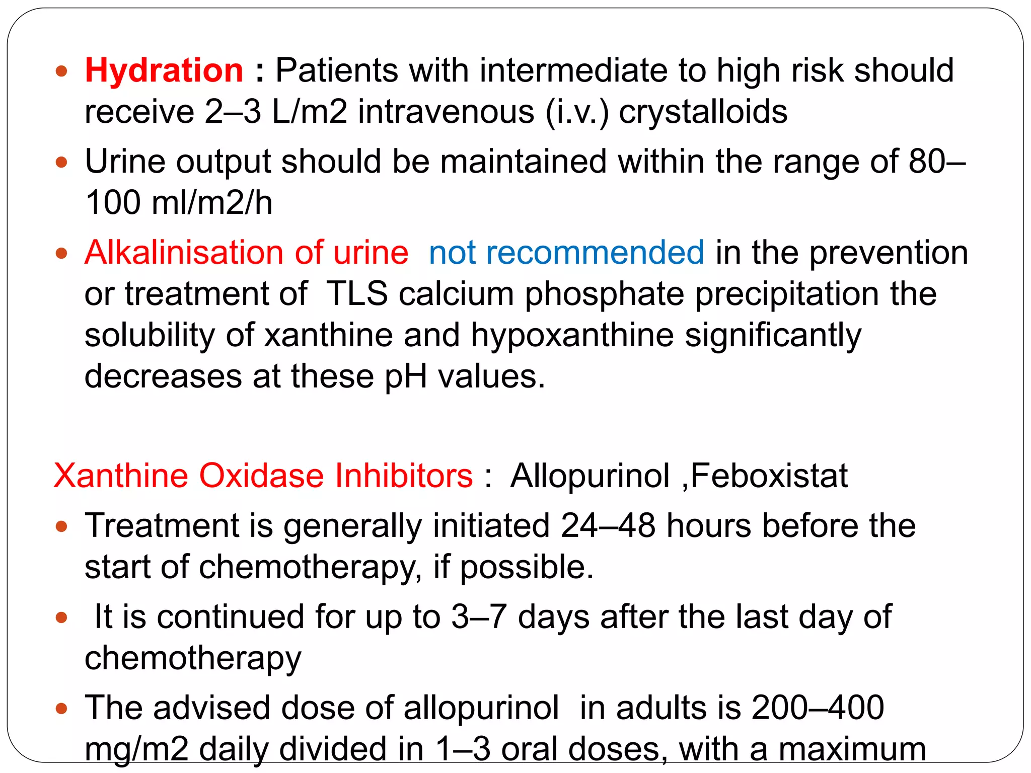 Tumor lysis syndrome | PPTX