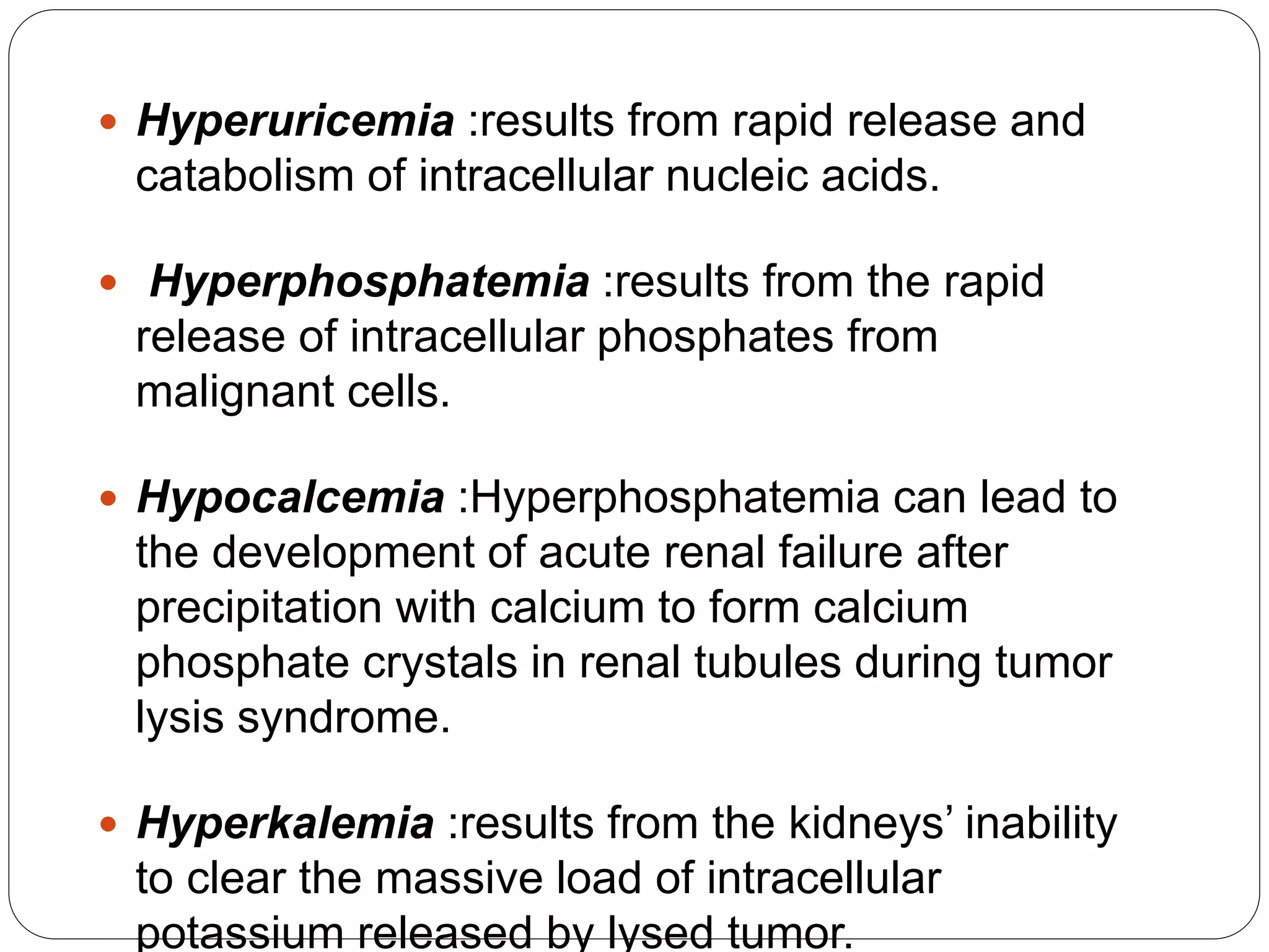 Tumor lysis syndrome | PPTX