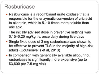 Tumor lysis syndrome | PPTX | Blood Disorders | Diseases and Conditions