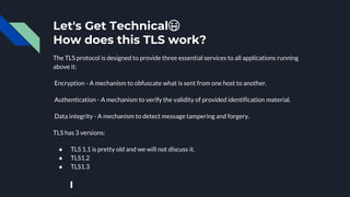 TLS - Transport Layer Security | PPTX