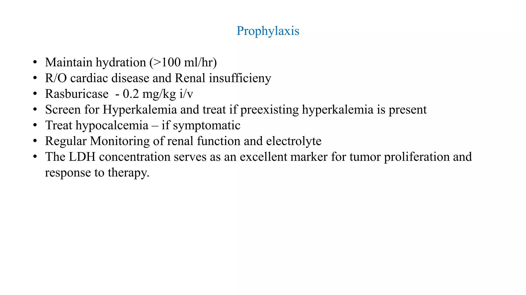 Tumor lysis syndrome | PPTX