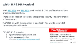 Advancing IoT Communication Security with TLS and DTLS v1.3 | PPTX
